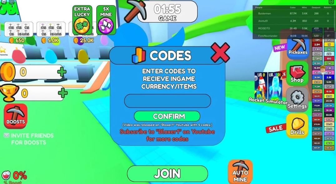 Code Mine Racer mới nhất năm 2025 và cách nhập code chi tiết